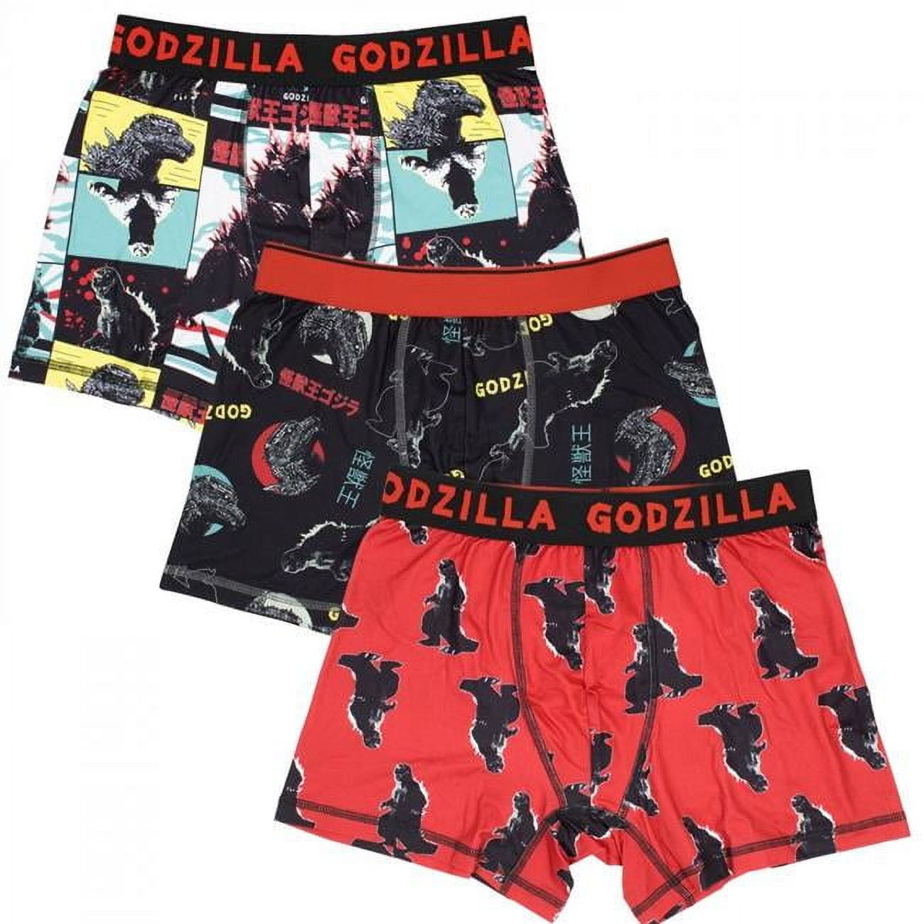 Godzilla 889528-xlarge-40 Godzilla Collage Adult Boxer Briefs - Extra ...