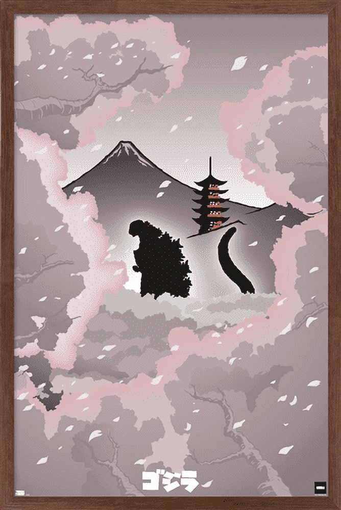 Godzilla - Backdrop Wall Poster, 14.725" x 22.375", Framed - Walmart.com
