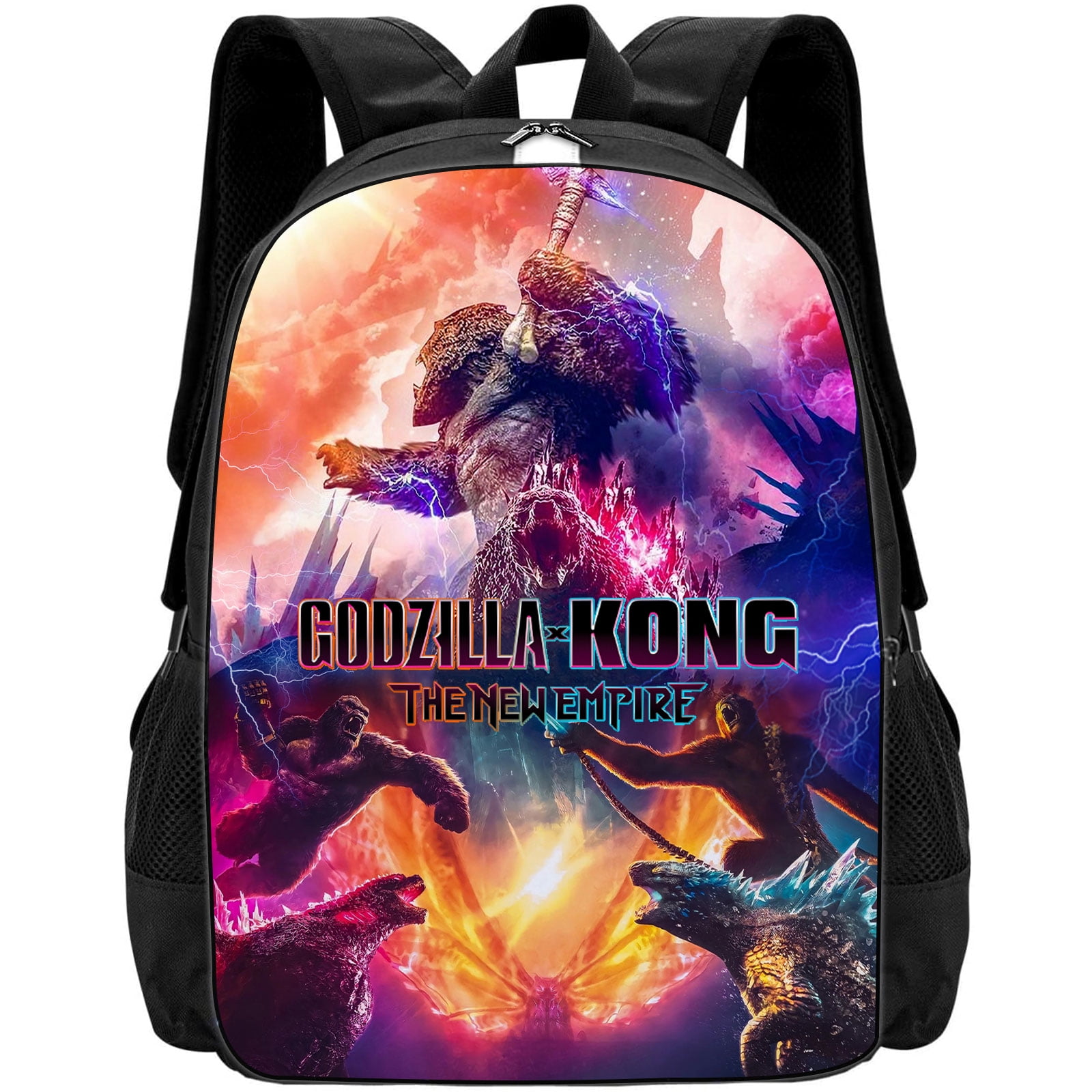 Godzilla Backpack Cartoon Character Creative Print Bookpack Lightweight ...