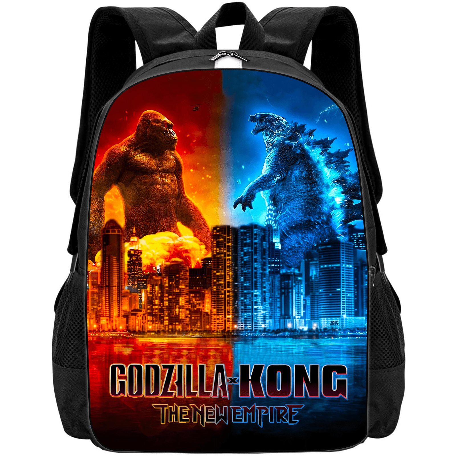 Godzilla Backpack Cartoon Character Creative Print Bookpack Multi ...