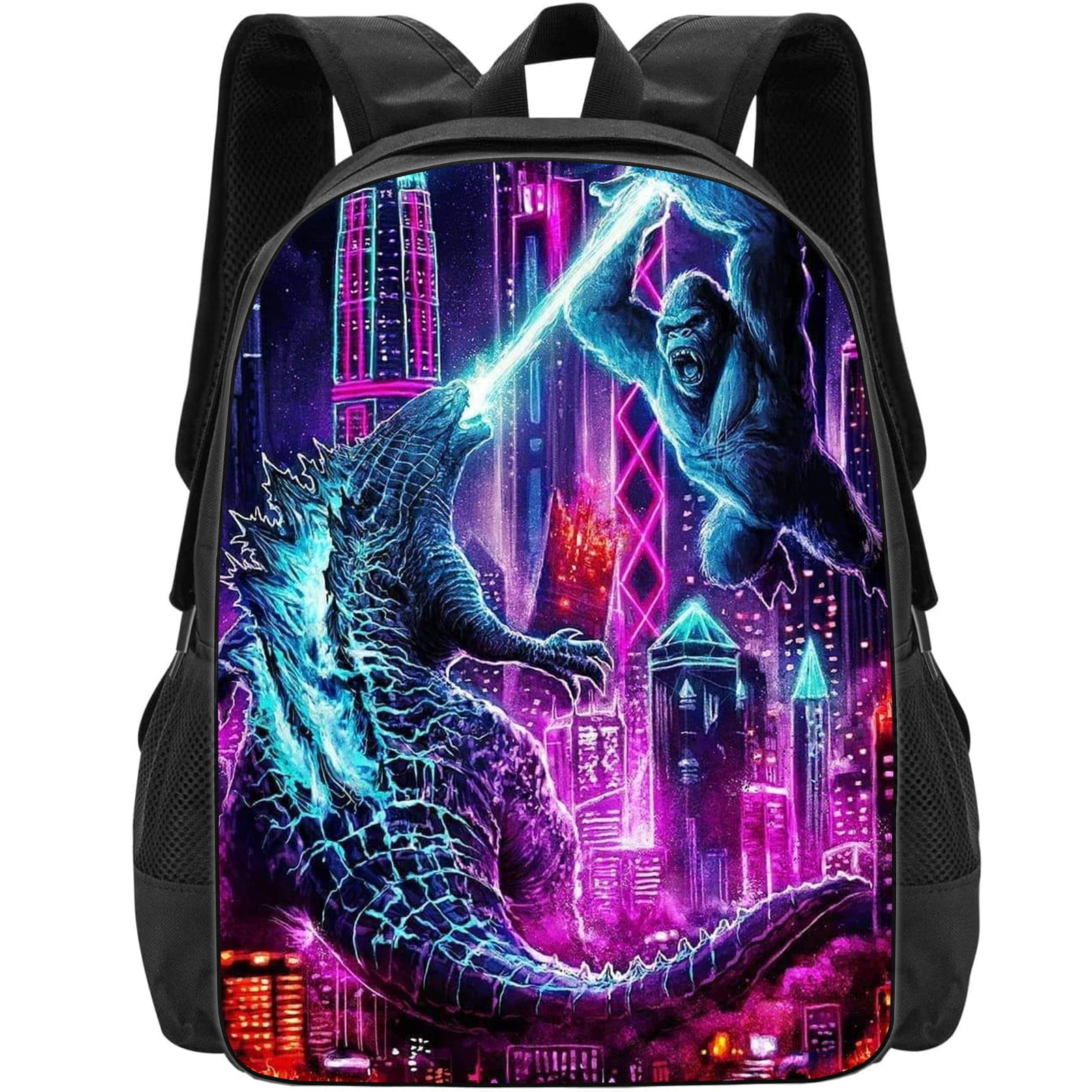 Godzilla Backpack Character Creative Print Knapsack Unisex Fashion ...