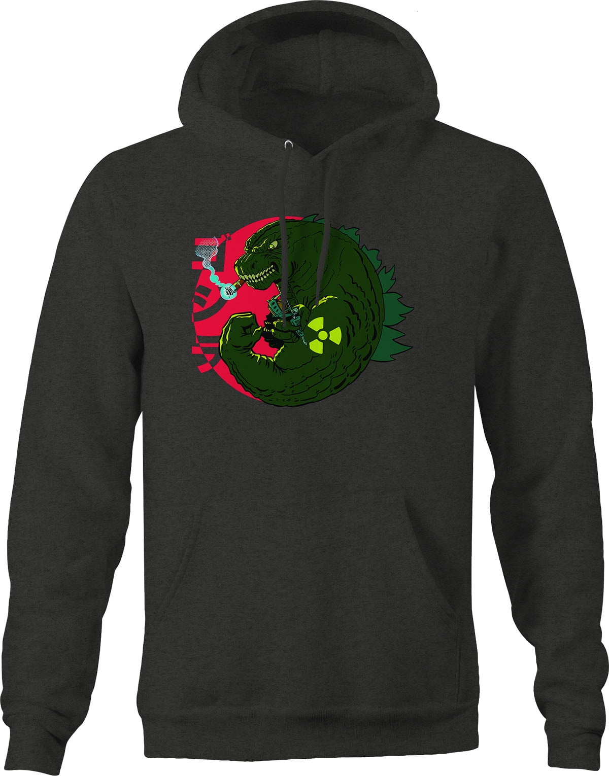 Godzilla Biohazard Tattoo Smoking Cigar Japanese Art Hoodies for Men ...