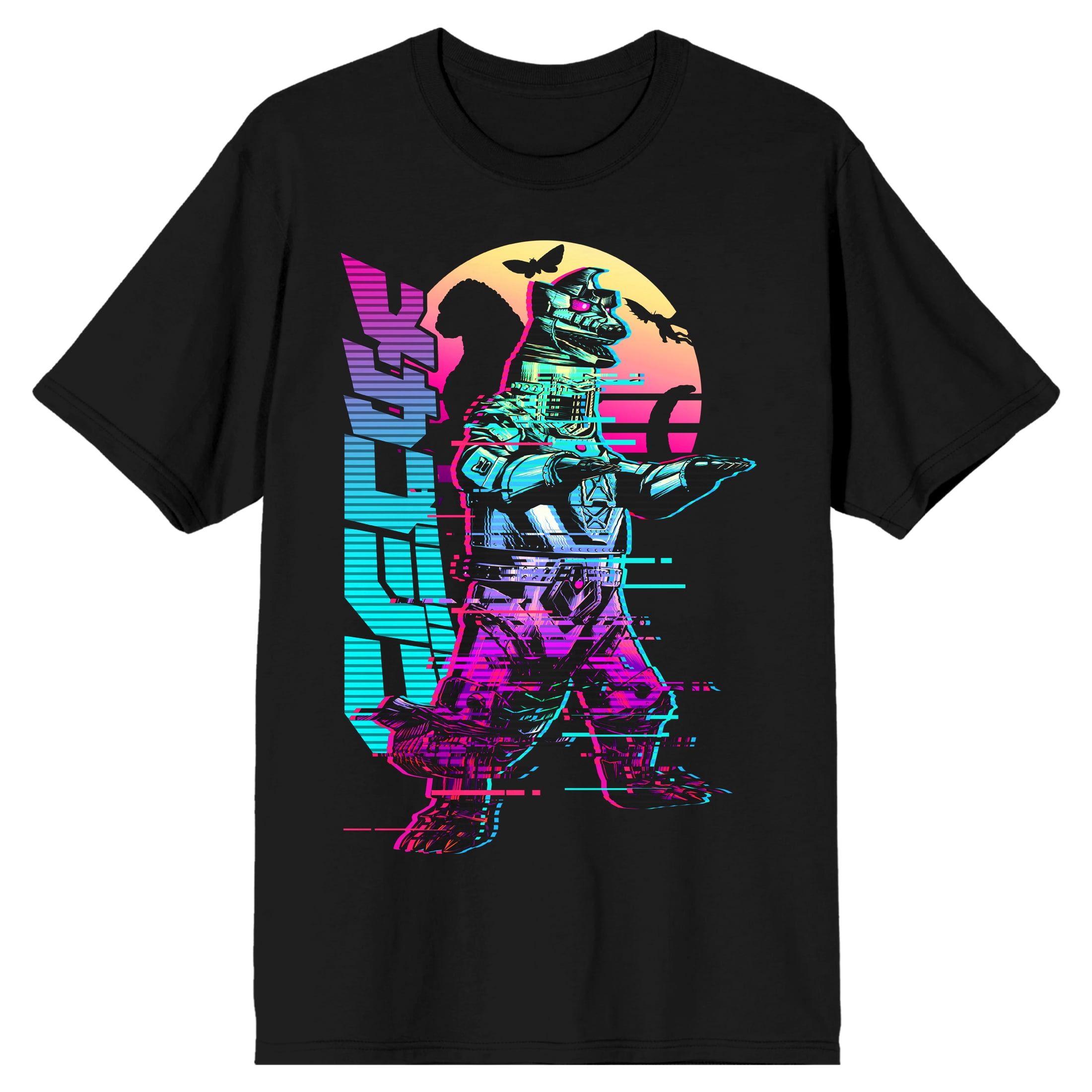 Godzilla Classic Godzilla, Japanese Characters, Colored Shadows Adult ...