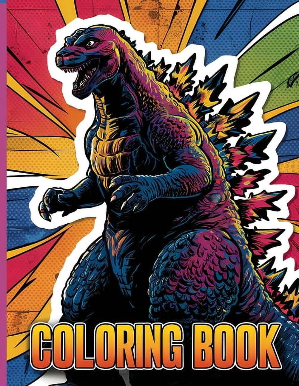 Godzilla Coloring Book: Easy and Fun Coloring Pages for Kids Teens ...