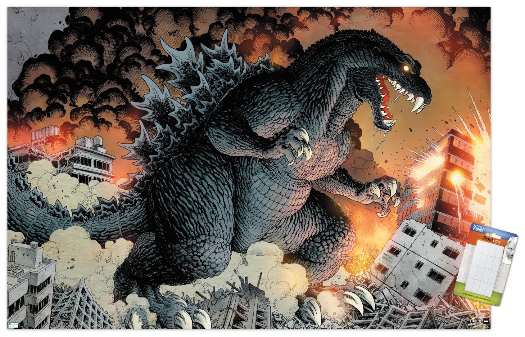 Godzilla: Comic - City Wall Poster, 14.725" x 22.375" - Walmart.com