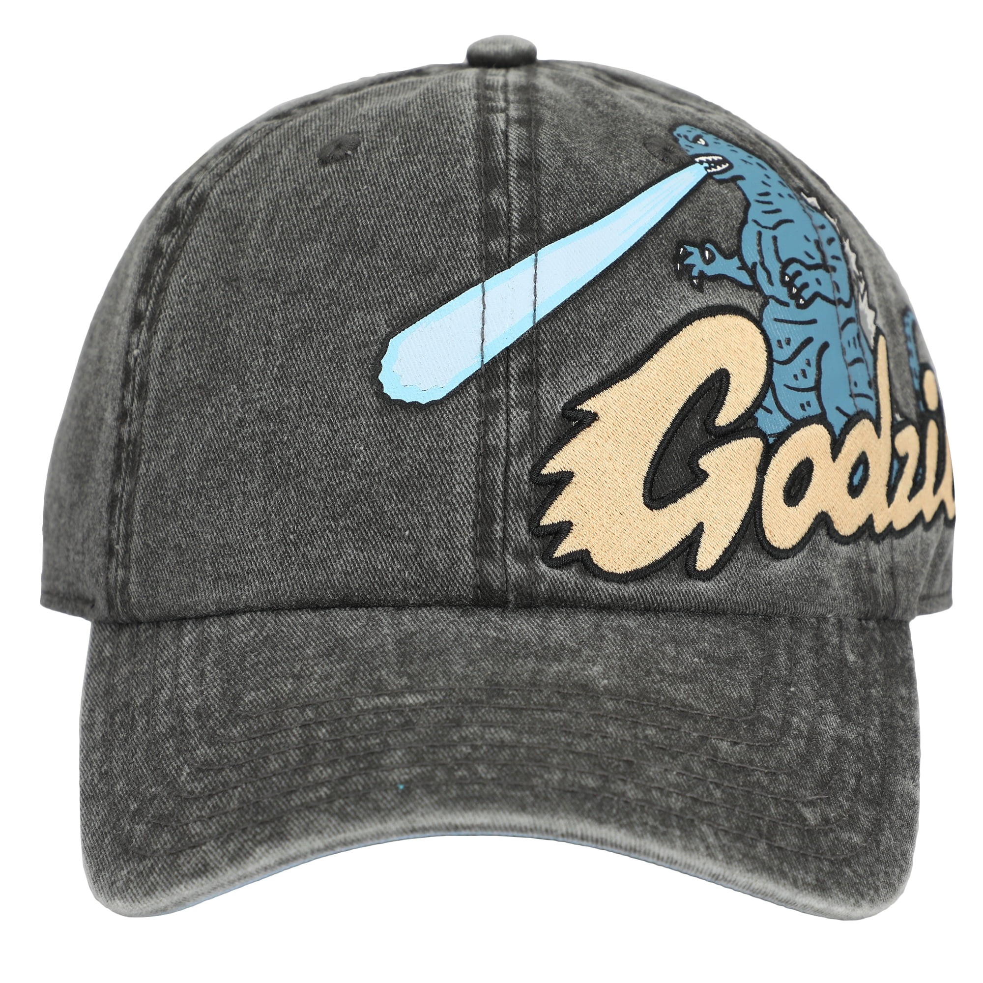 Godzilla Embroidered Pigment Dyed Adjustable Dad Hat - Walmart.com