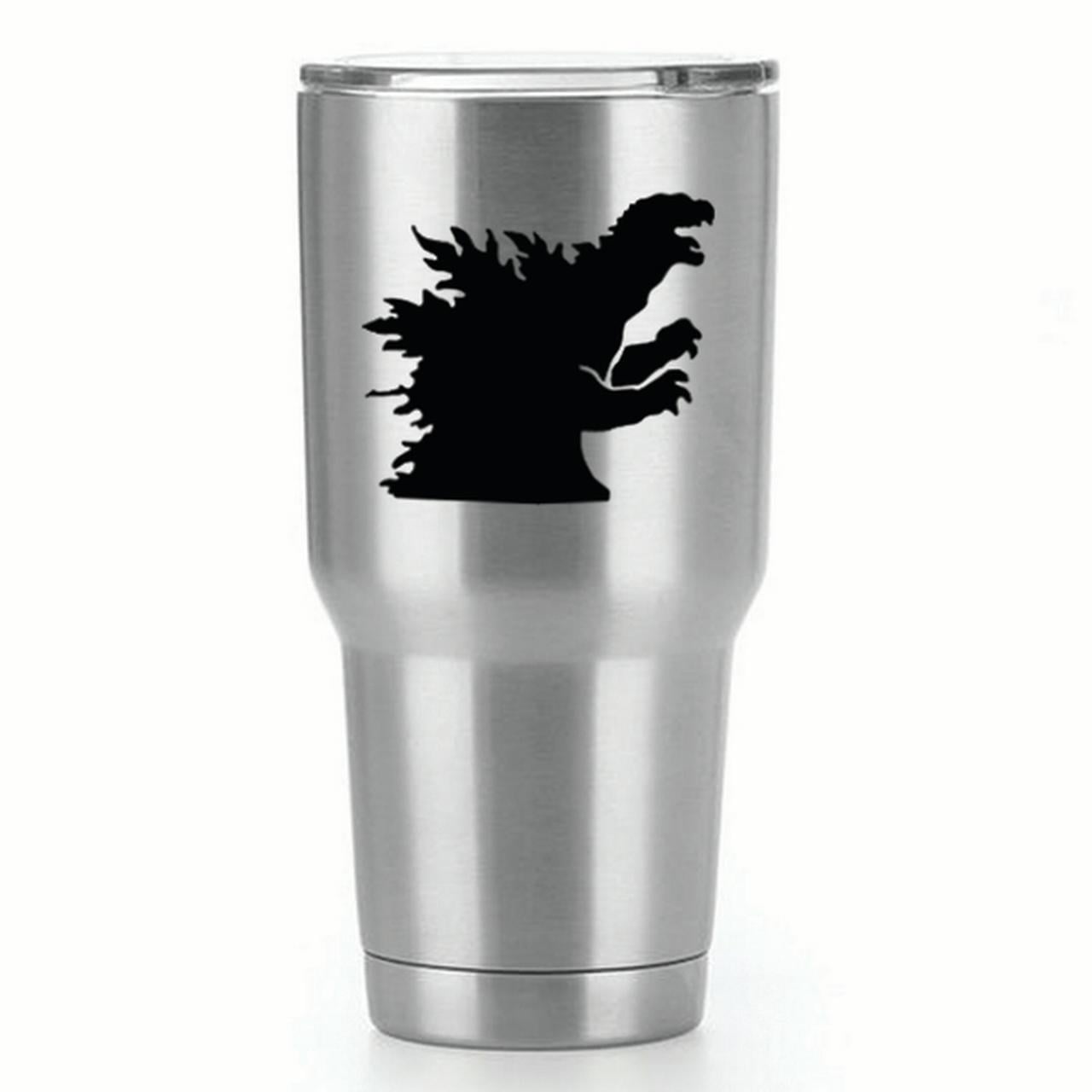 Godzilla Fandom |Single Yeti Decal | 3-Inch Black Vinyl Decal - Walmart.com