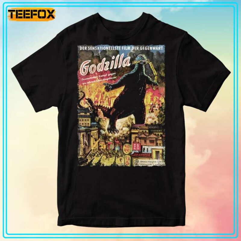 Godzilla German Movie Poster T-Shirt - Walmart.com
