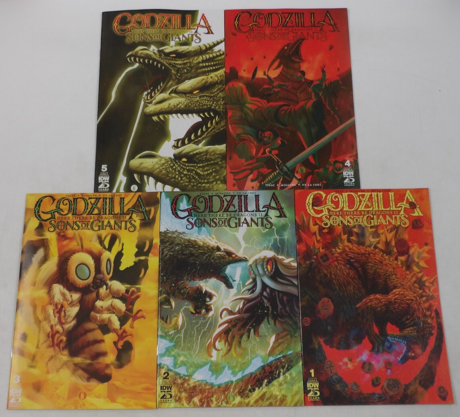 Godzilla: Here There Be Dragons II Sons of Giants #1-5 VF/NM complete ...