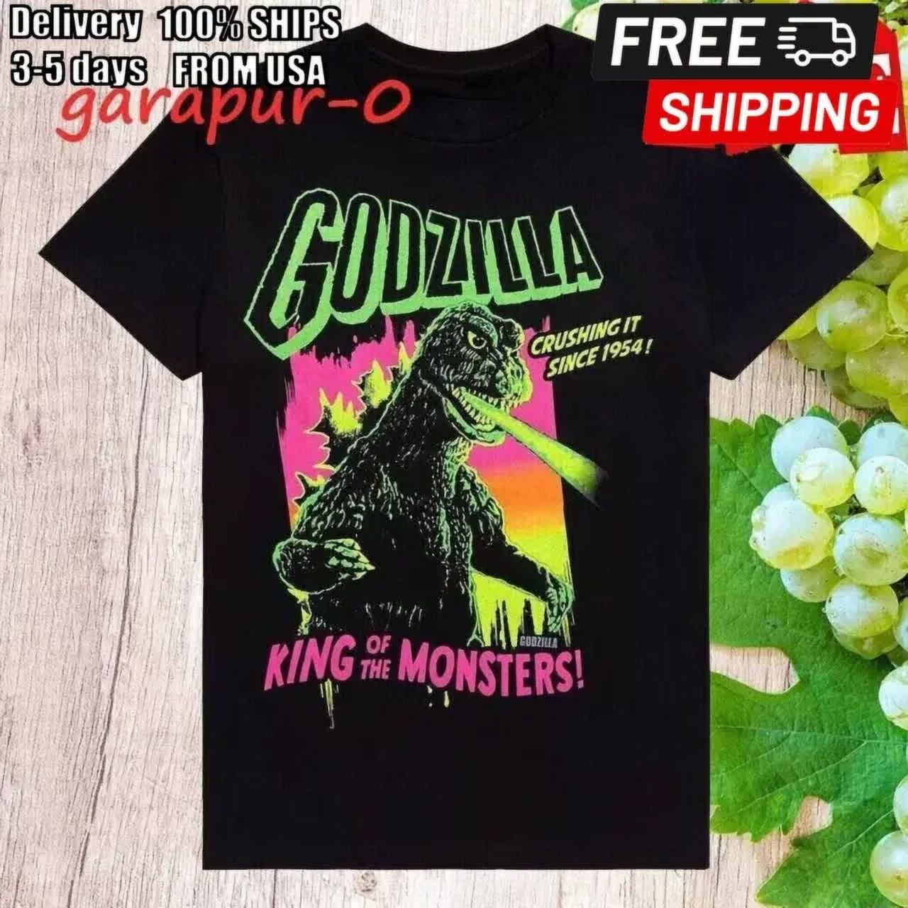 Godzilla King Of The Monsters Neon T-shirt Godzilla Shirts N3009_05 ...