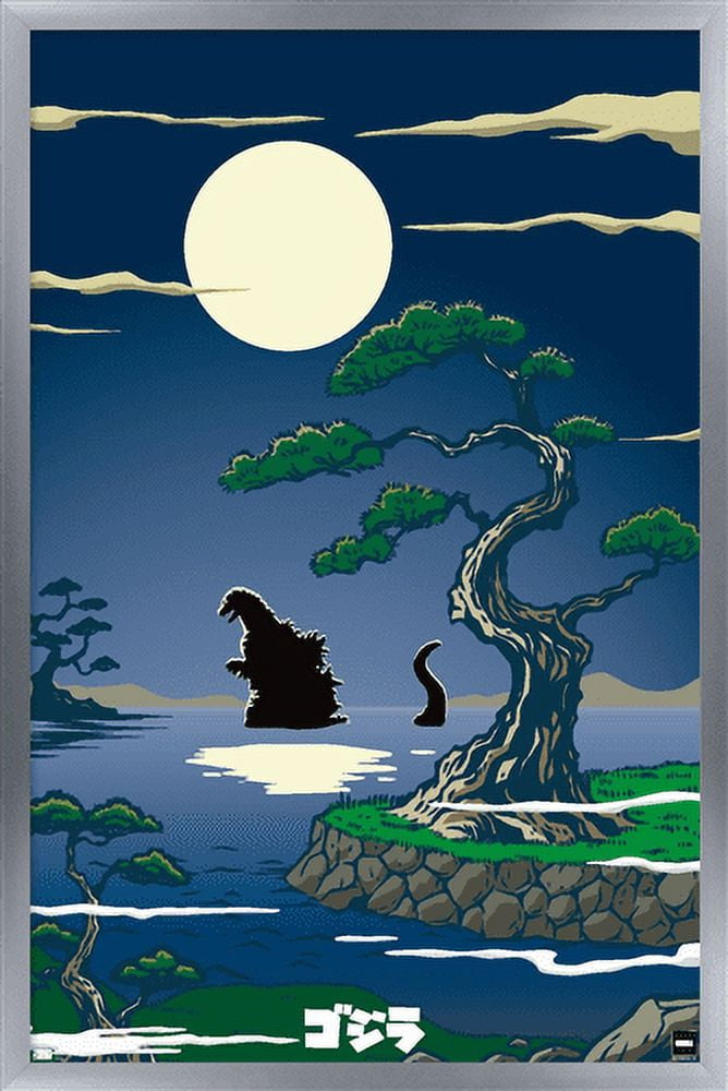 Godzilla - Lake Wall Poster, 22.375" x 34", Framed - Walmart.com