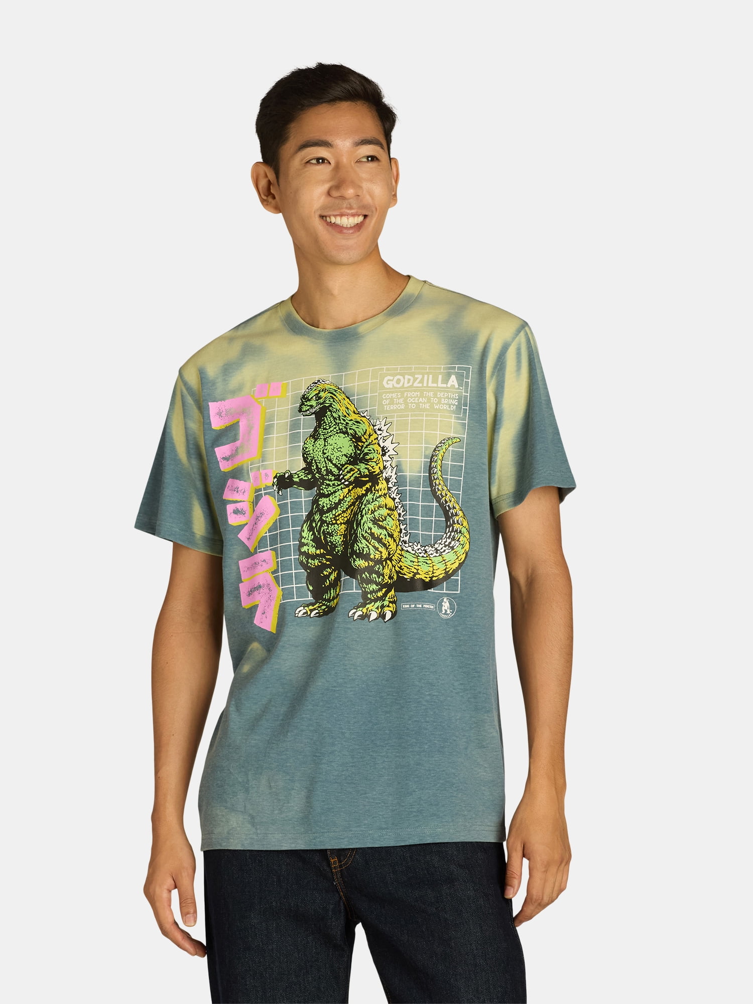 Godzilla Men's & Big Men's Color Changing Tee Shirt, Sizes XS-3XL ...