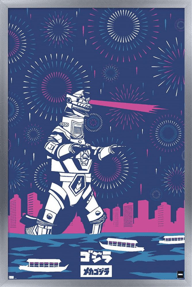 Godzilla - Mecha Godzilla Wall Poster, 22.375" x 34", Framed - Walmart.com