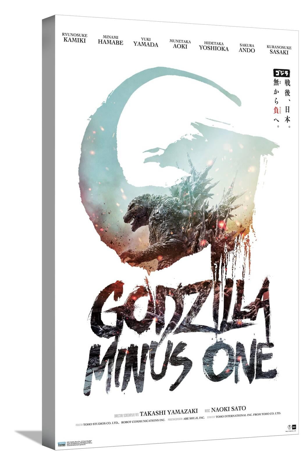 Godzilla: Minus One - US Teaser One Sheet Canvas Wall Poster, 14.725" x ...