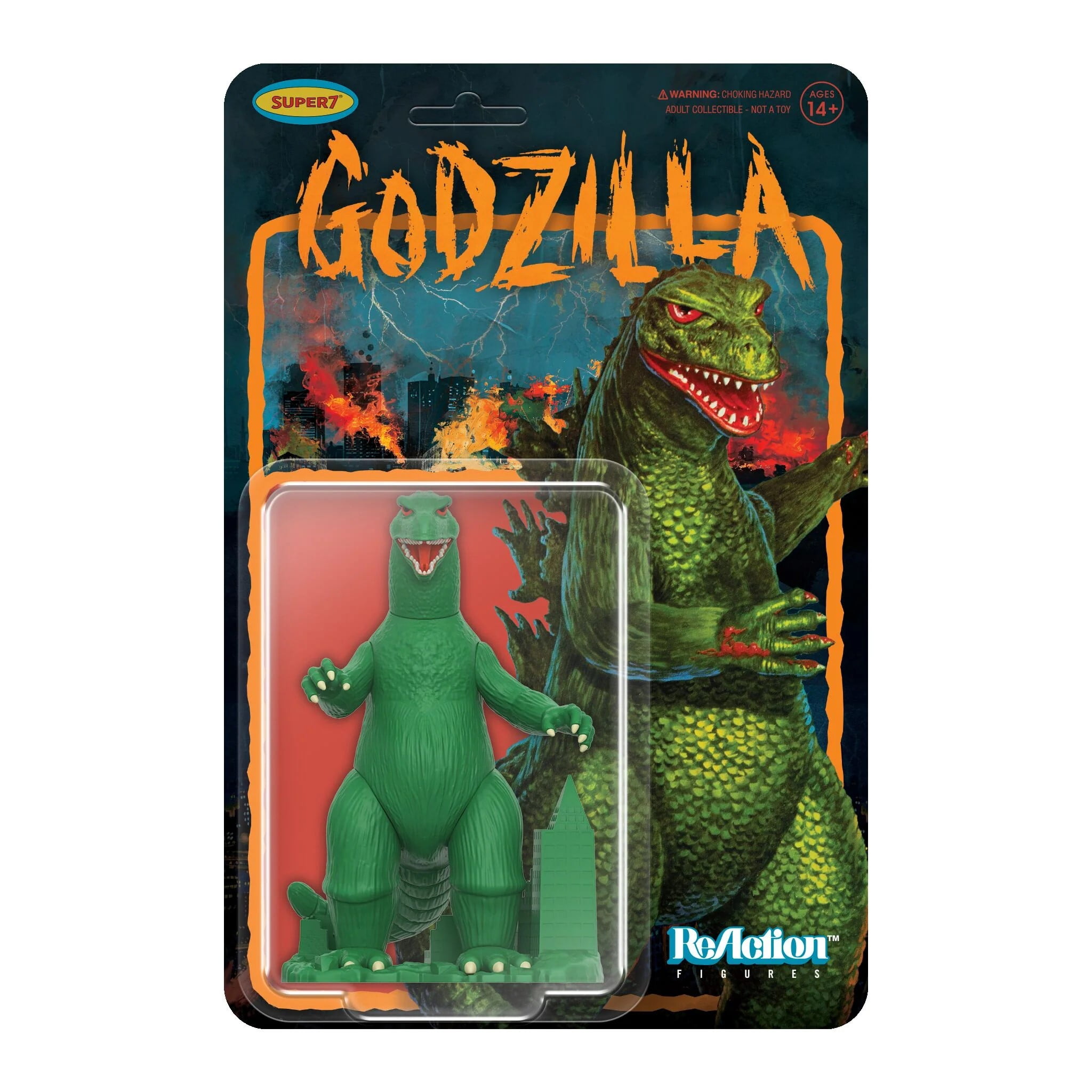 Godzilla Model Kit On Card Super 7 Reaction Figure - Walmart.com