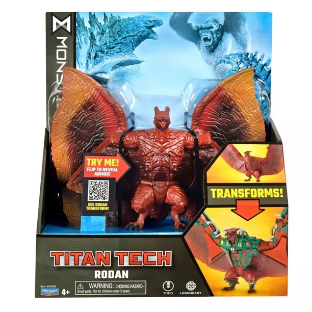 Godzilla Monsterverse: Titan Tech Transforming Rodan 8" Action Figure ...