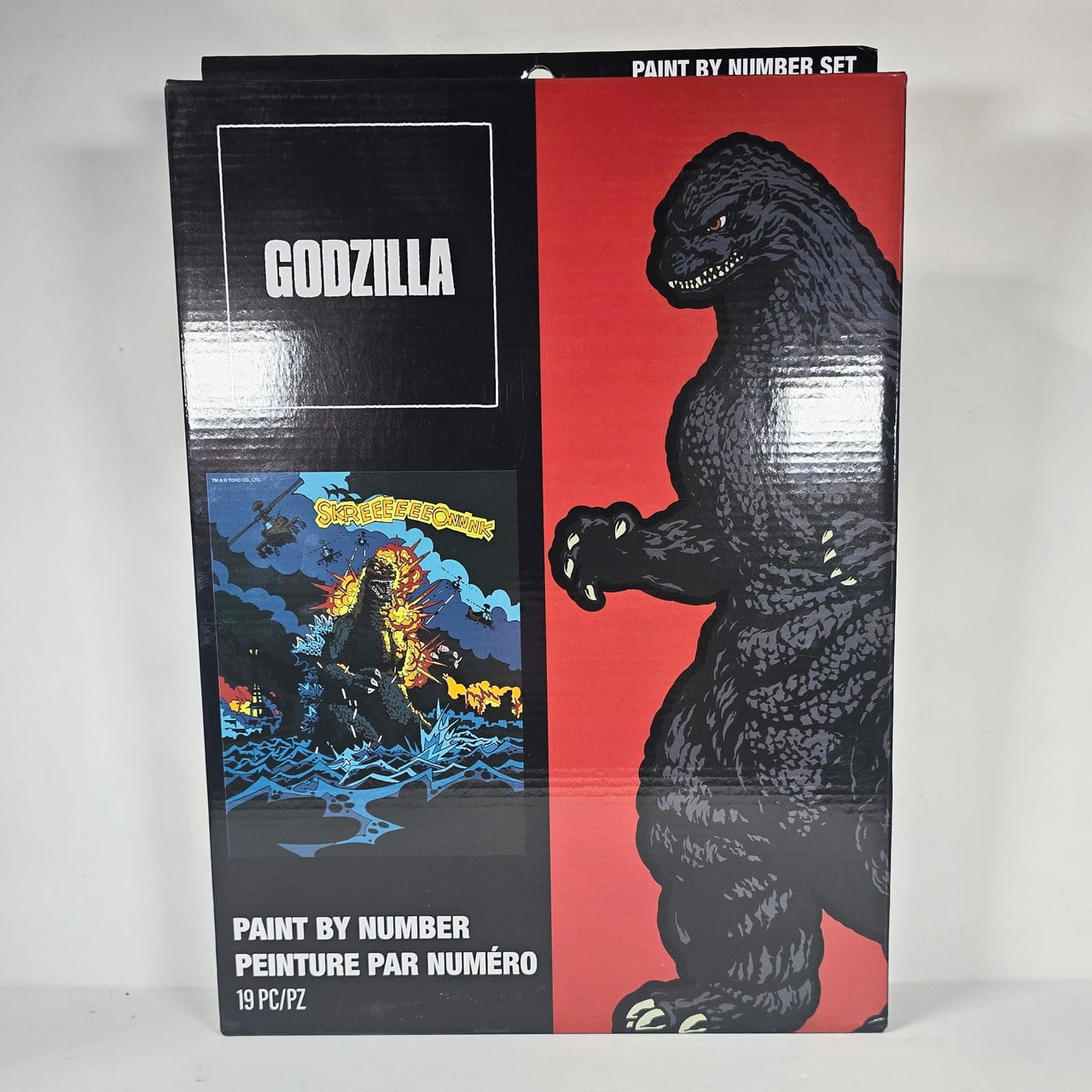 Godzilla Paint by Number Canvas Set - Walmart.com