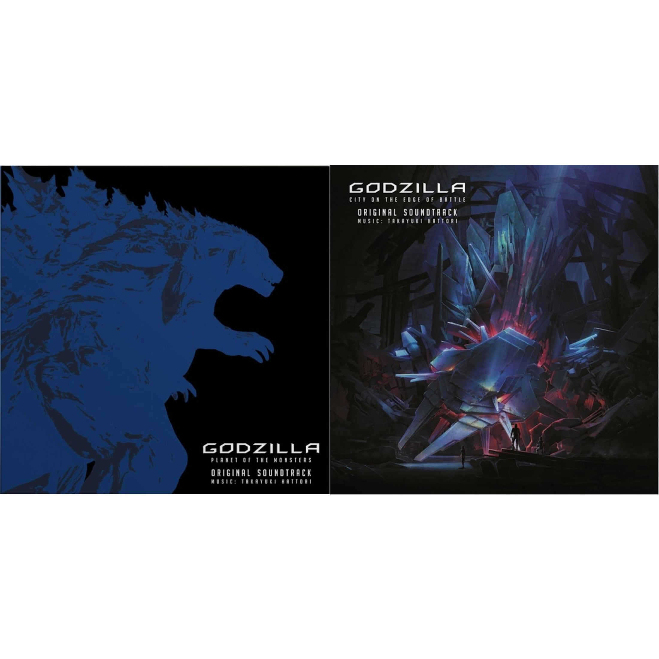 Godzilla: Planet Of The Monsters Ost (2LP) & Godzilla: City On The Edge Of Battle Ost (2LP ...