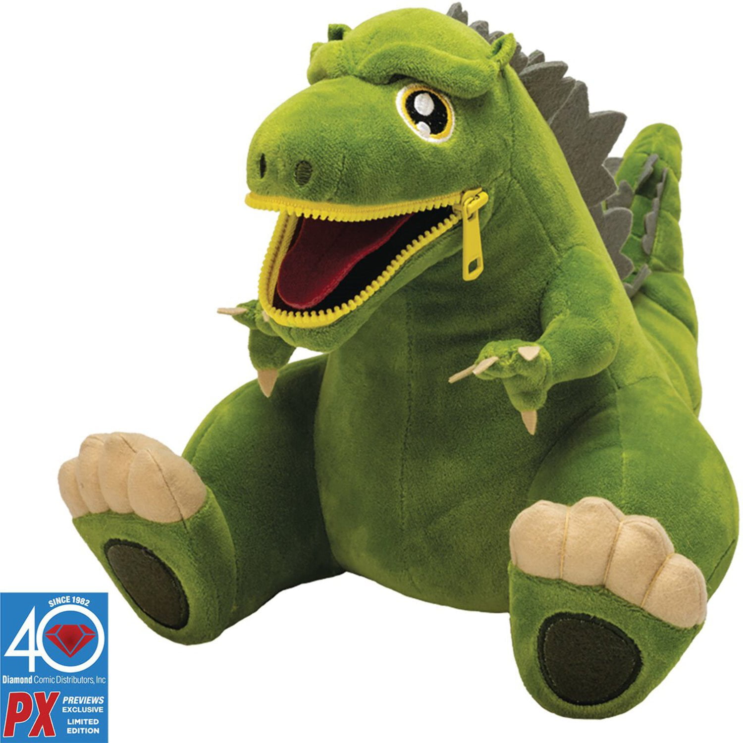 Quantum Mechanix Godzilla Standard Zippermouth Plush, 9 Inches ...