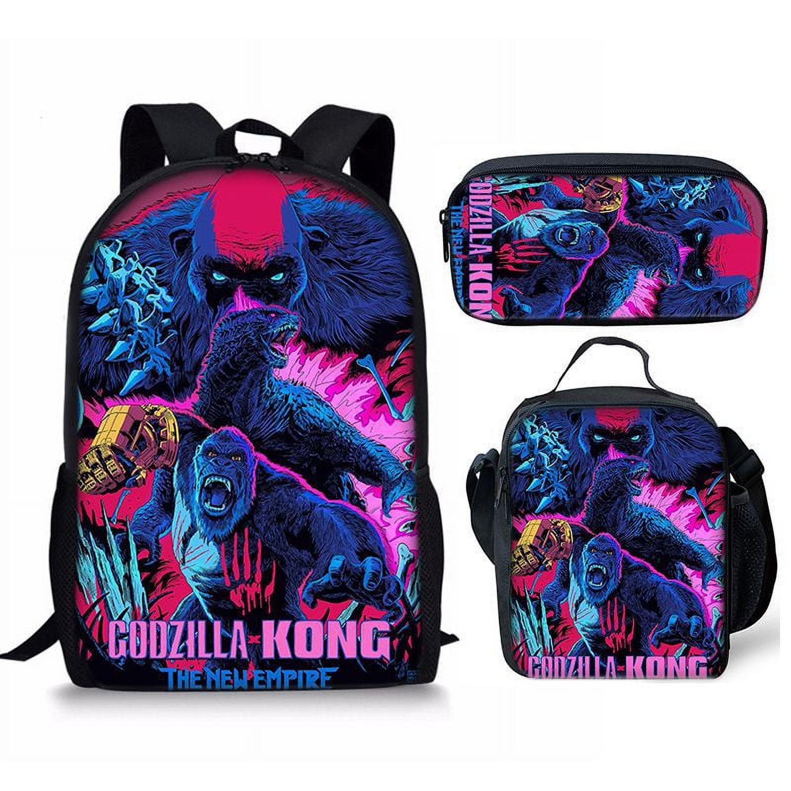 Godzilla Vs King Kong Schoolbag, Student Backpack, Godzilla Vs Kong ...