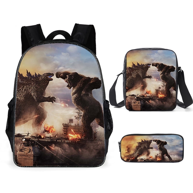 Godzilla Vs King Kong Schoolbag, Student Backpack, Godzilla Vs Kong ...