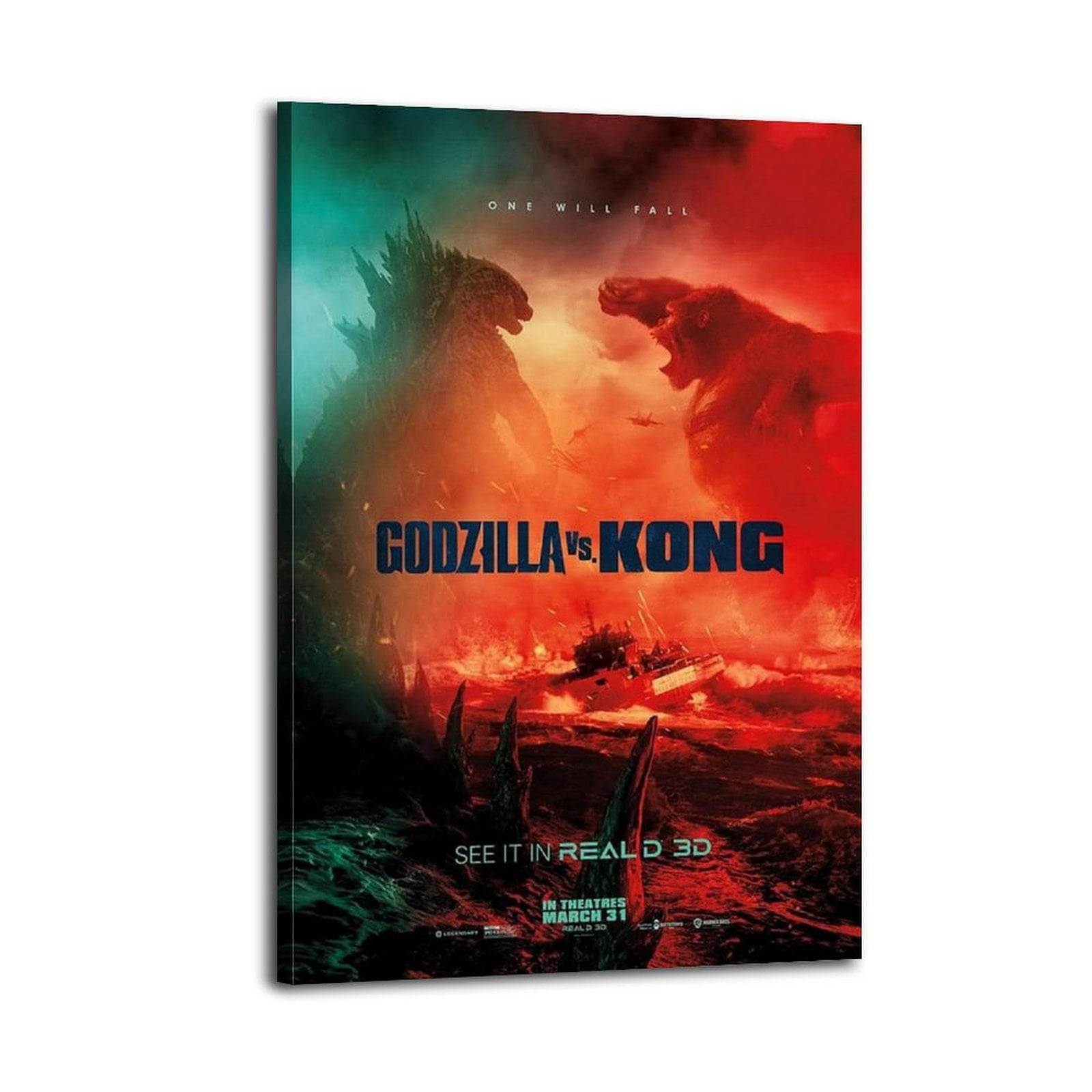 Godzilla Vs Poster Decoration Vibrant High-end Wall Posters Retro Room ...