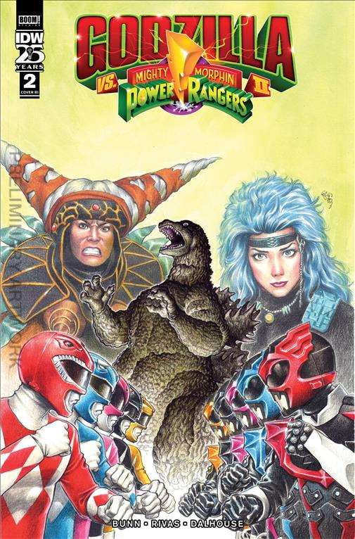 Godzilla Vs. The Mighty Morphin Power Rangers II #2C VF ; IDW Comic ...