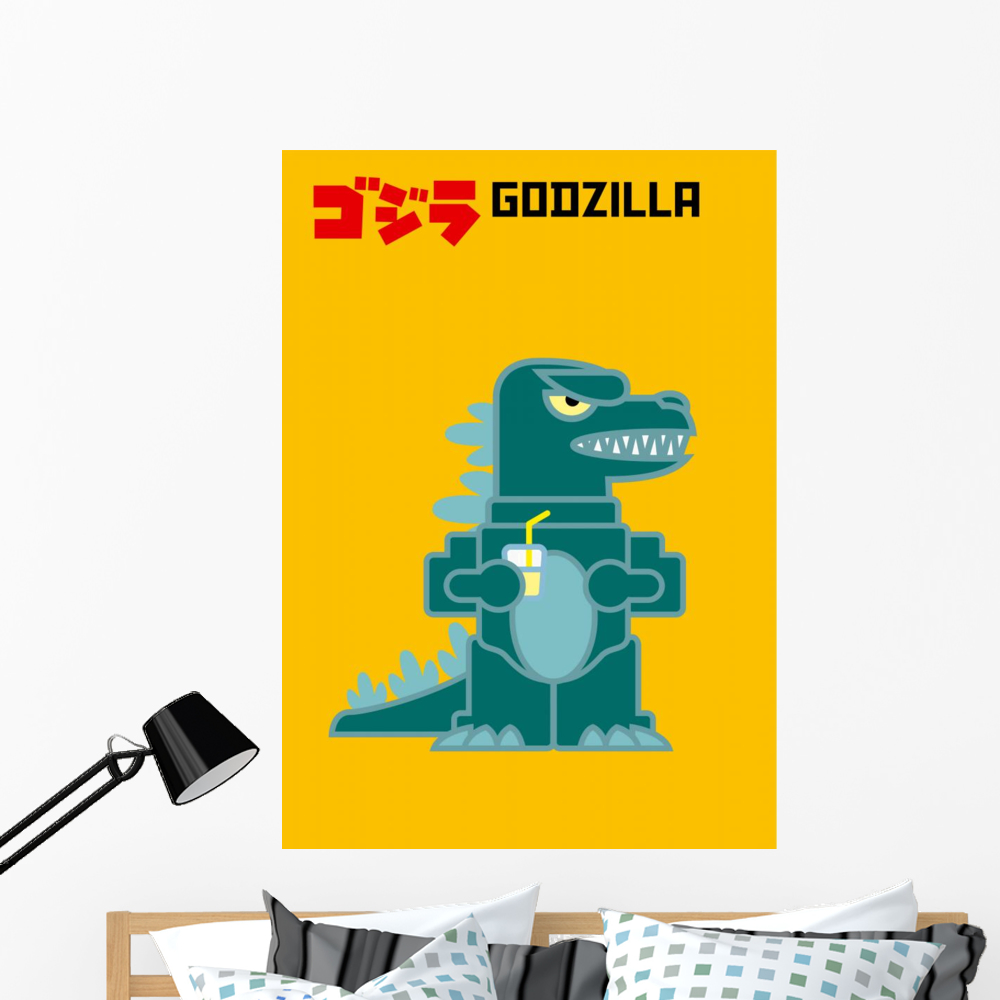 Godzilla Wall Mural by Wallmonkeys Peel and Stick Graphic (48 in H x 34 ...