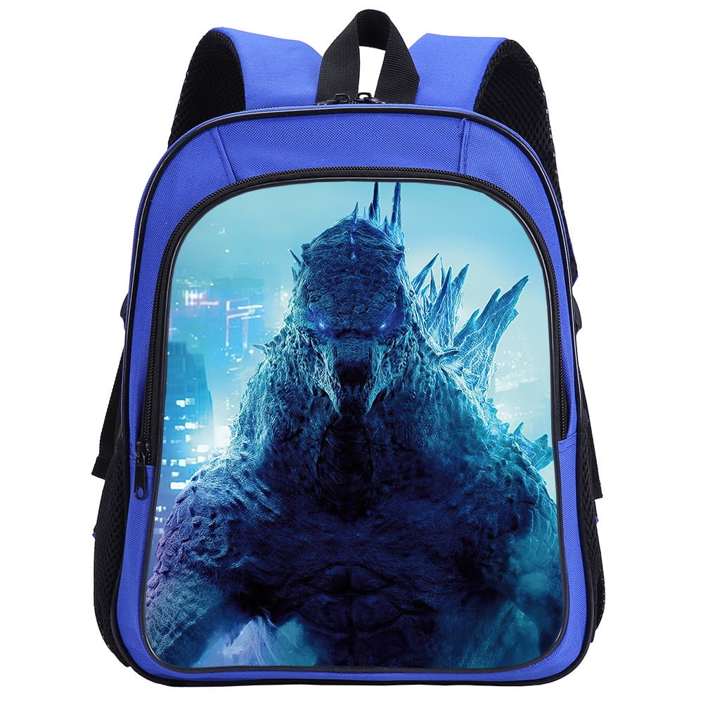 Godzilla vs. King Kong Backpack, 13-inch double-layer blue children's ...