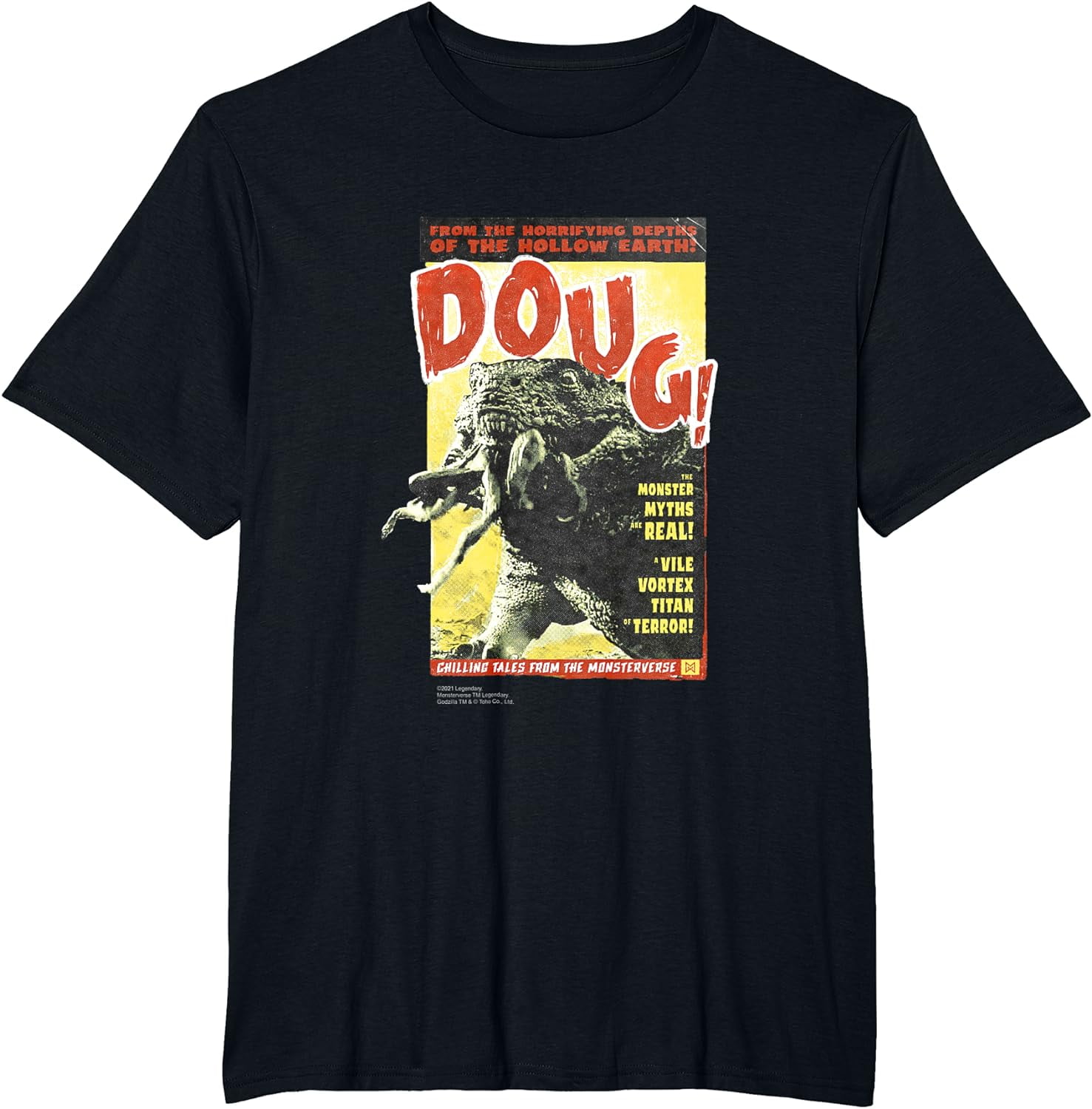 Godzilla vs Kong – DOUG! Retro Poster T-Shirt - Walmart.com