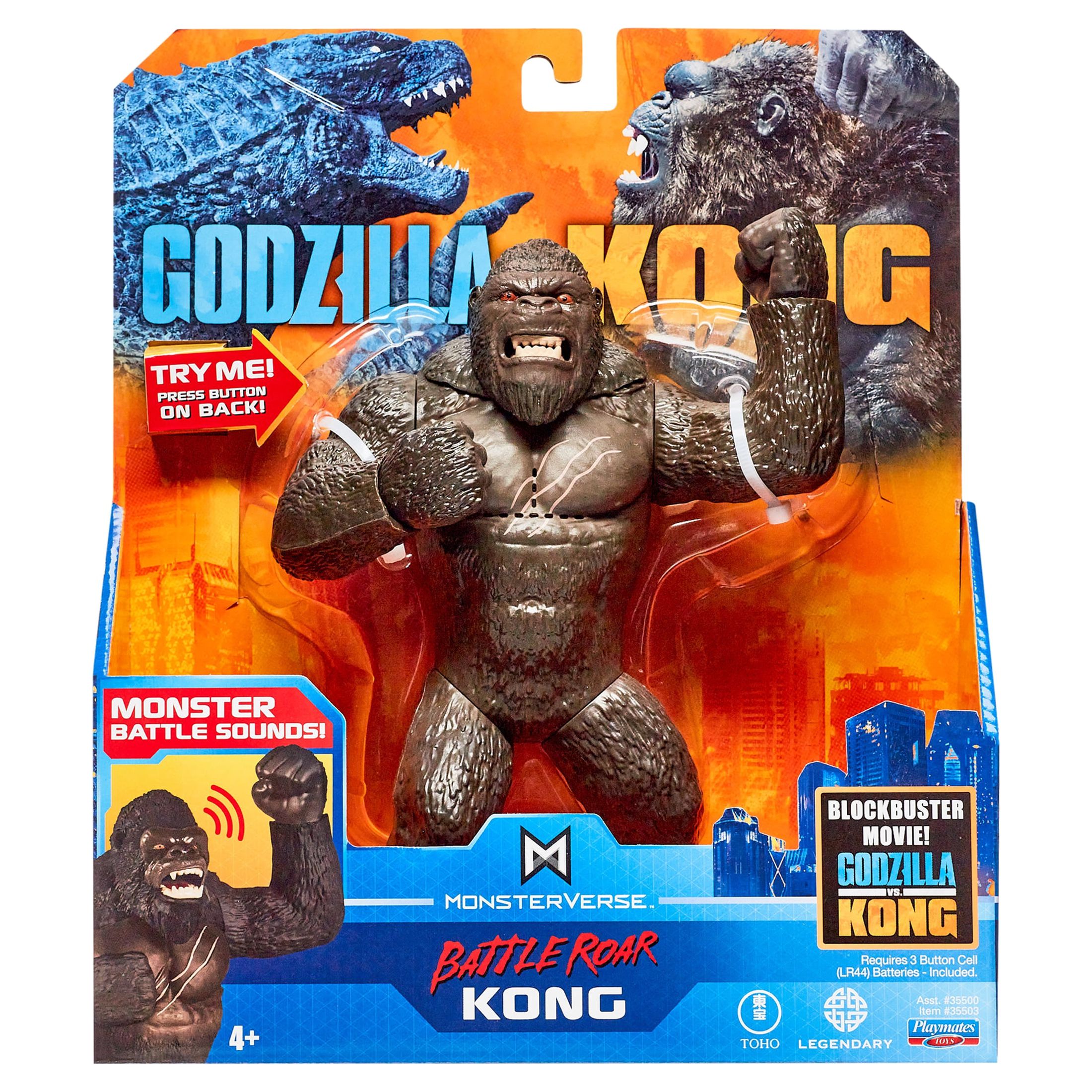 Godzilla Vs Kong Deluxe Battle Roar Kong Toy With Sound 7 Tall Godzilla Vs Kong Deluxe Battle Roar Kong Toy With Sound 7 Tall