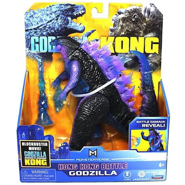 Godzilla vs Kong Hong Kong Battle Godzilla with Battle Damage Figure 6 ...