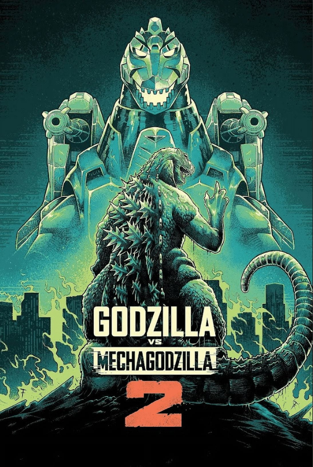 Godzilla vs. Mechagodzilla II 1993 Movie Poster 24x36 - Kaiju Showdown, Godzilla - Walmart.com