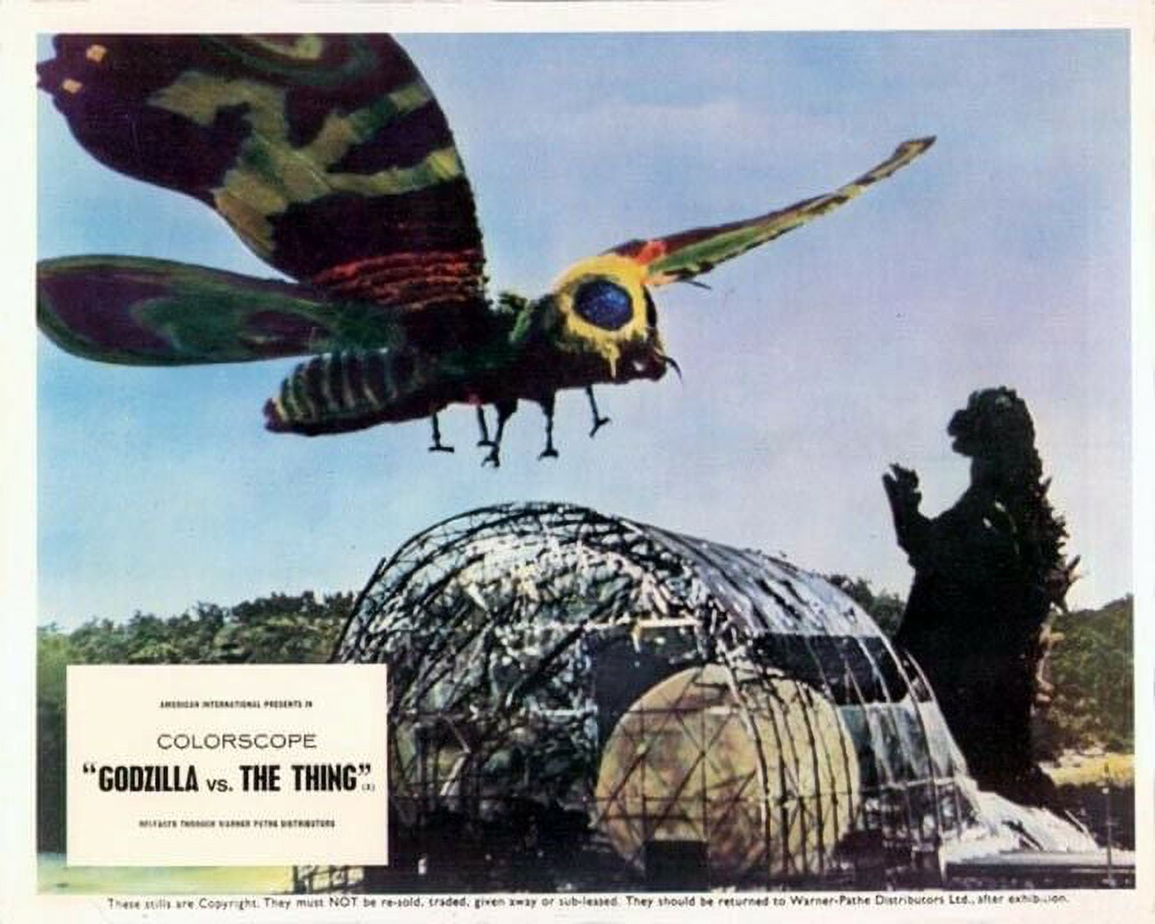 Godzilla vs The Thing giant flying creature about to attack Godzilla ...