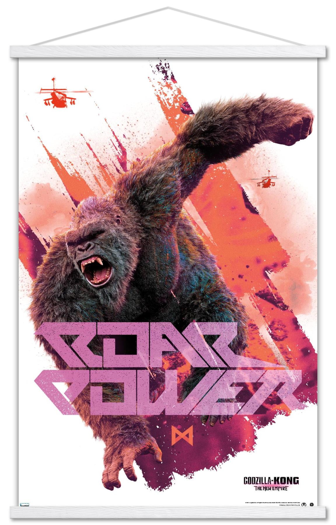 Godzilla x Kong: The New Empire - Roar Power Wall Poster with Magnetic ...