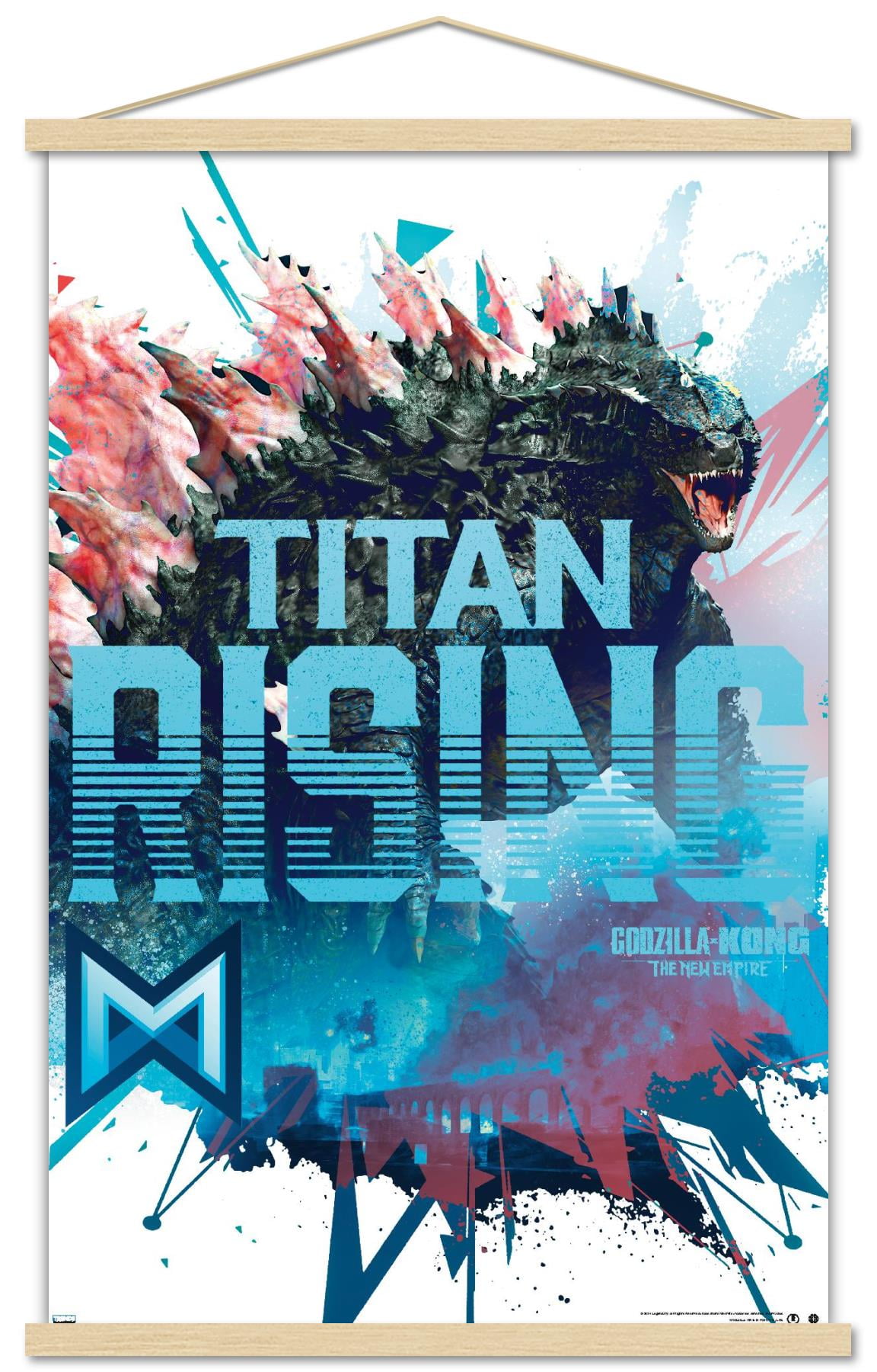 Godzilla x Kong: The New Empire - Titan Rising Wall Poster with ...
