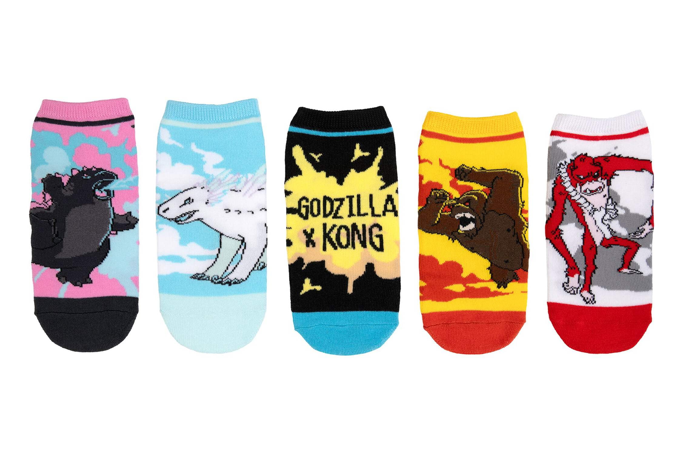 Godzilla x Kong Titans 5 Pair Lowcut Sock Pack - Walmart.com