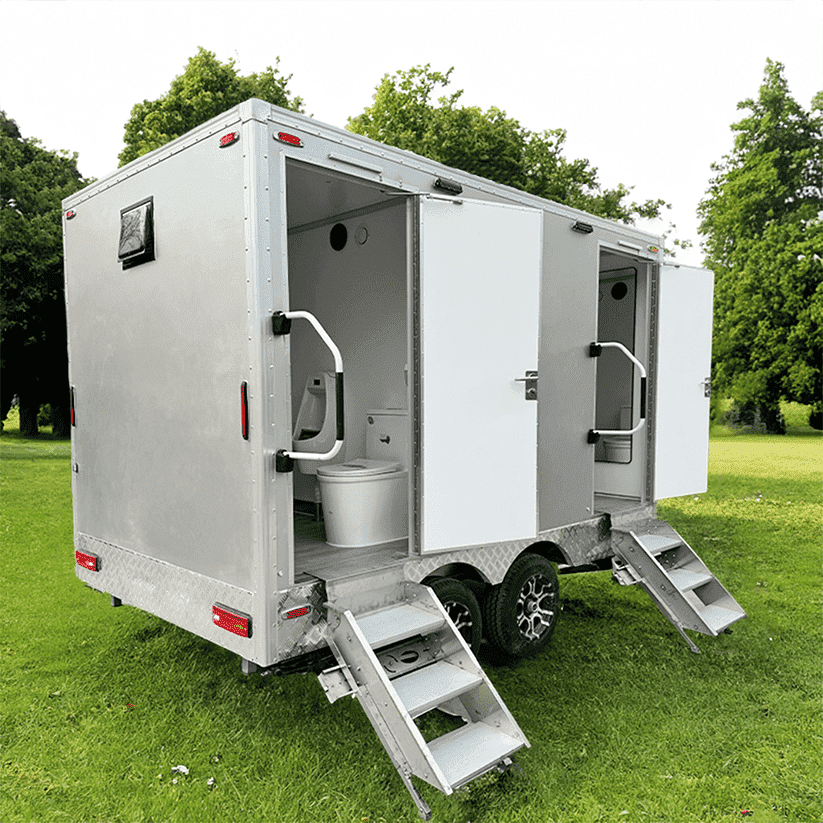 Goeasy Vehicle Dual Restroom Trailer Portable Luxury Mobile Bathroom ...