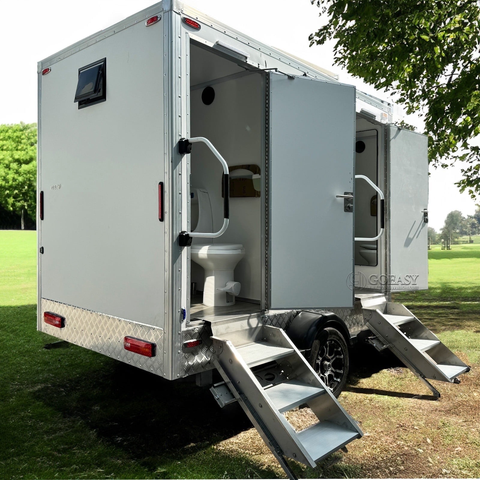 Goeasy Vehicle Dual Restroom Trailer Portable Luxury Mobile Toilet ...