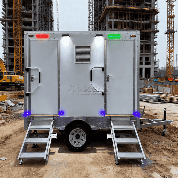 Goeasy Mobile Toilet Trailer with Water Tank and Waste Storage for ...