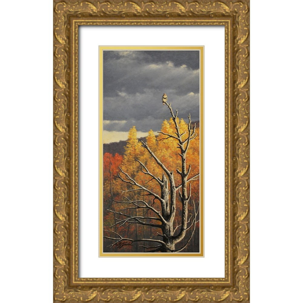 Goebel, Wilhelm 14x24 Gold Ornate Wood Framed with Double Matting ...