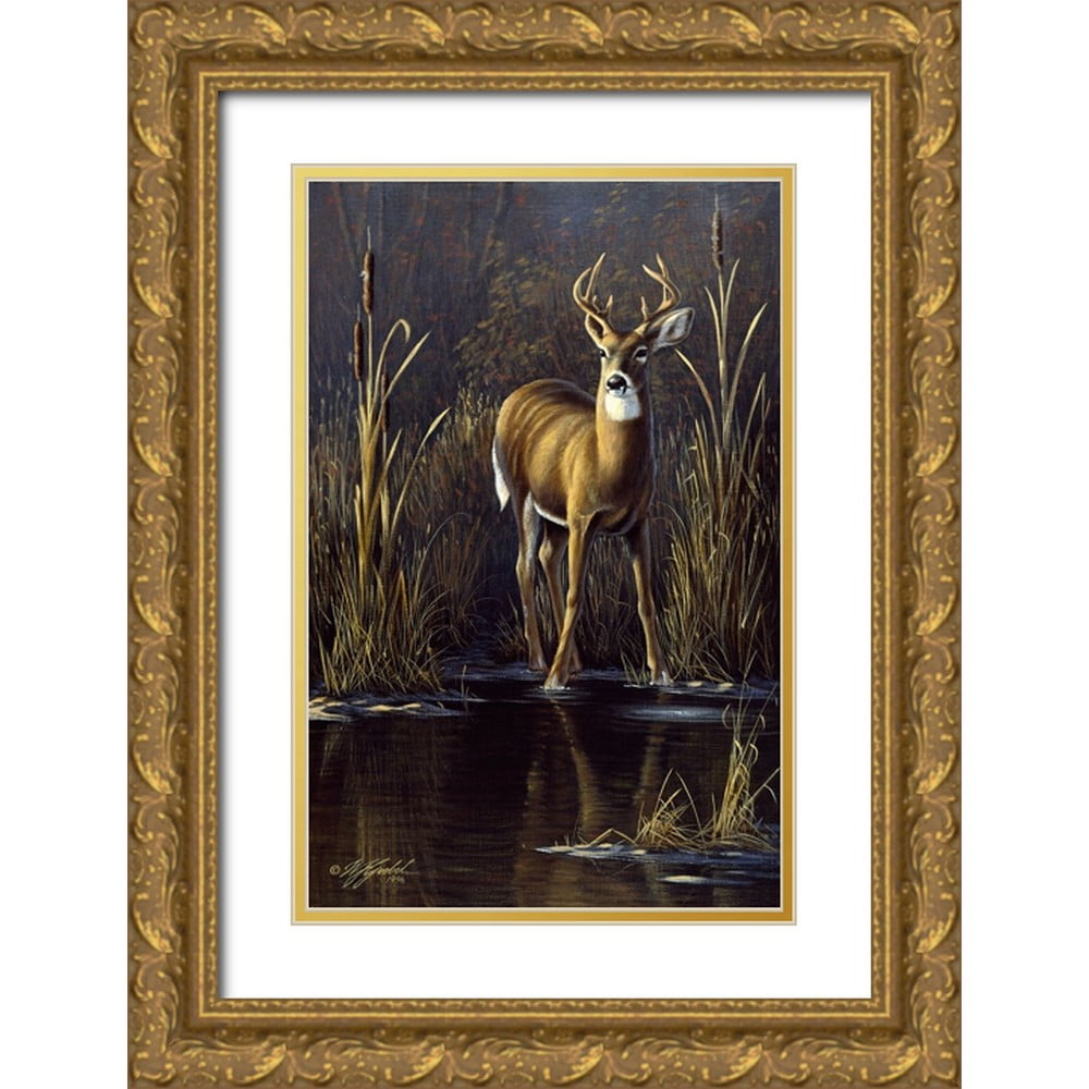 Goebel, Wilhelm 17x24 Gold Ornate Wood Framed with Double Matting ...