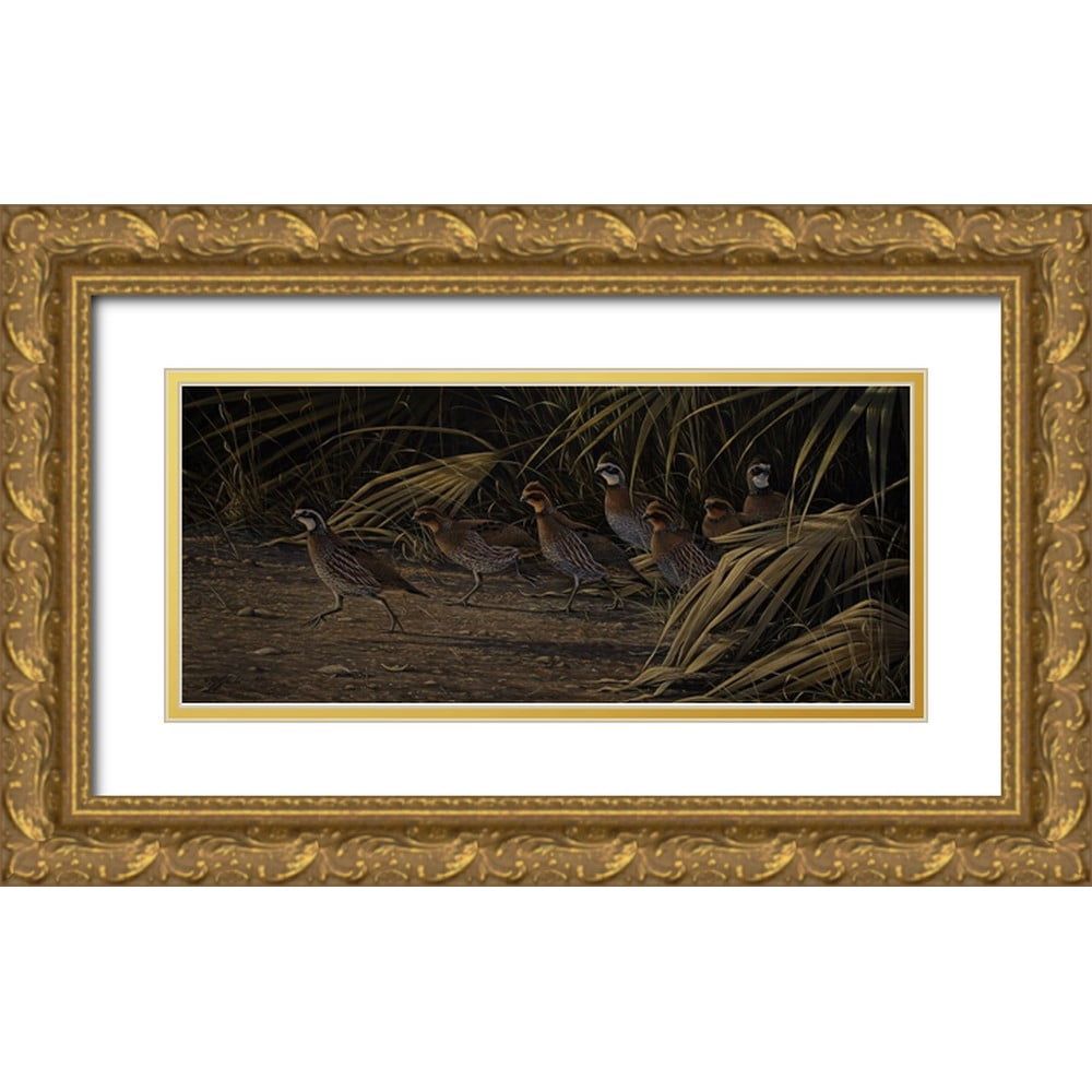 Goebel, Wilhelm 18x10 Gold Ornate Wood Framed with Double Matting ...