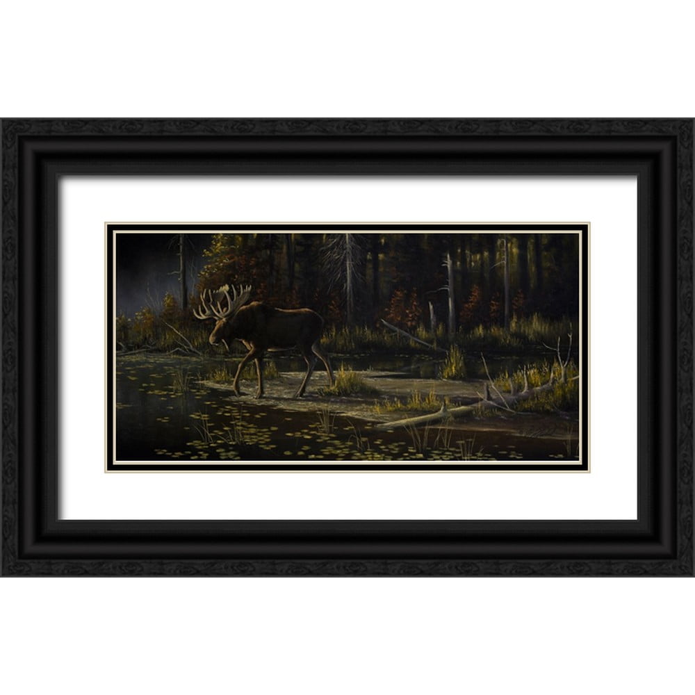 Goebel, Wilhelm 18x11 Black Ornate Wood Framed with Double Matting ...