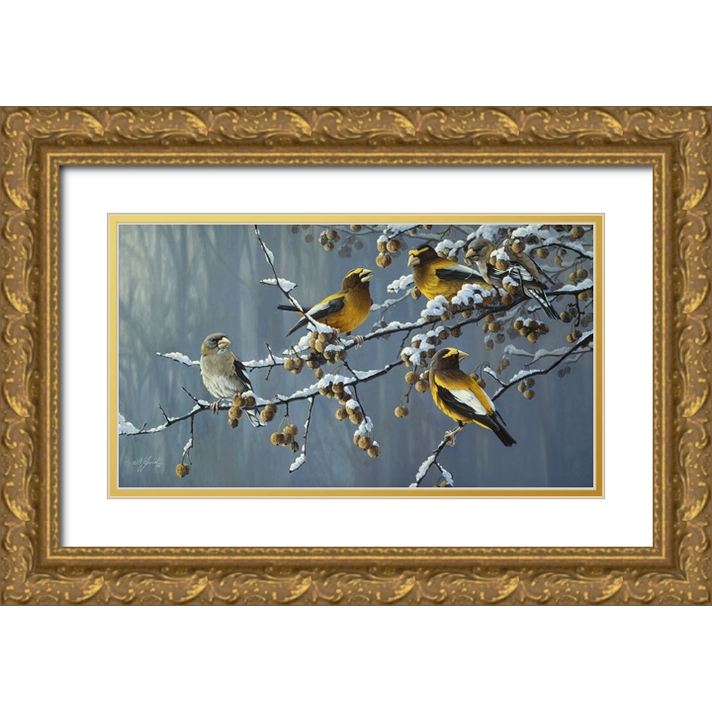 Goebel, Wilhelm 18x12 Gold Ornate Wood Framed with Double Matting ...
