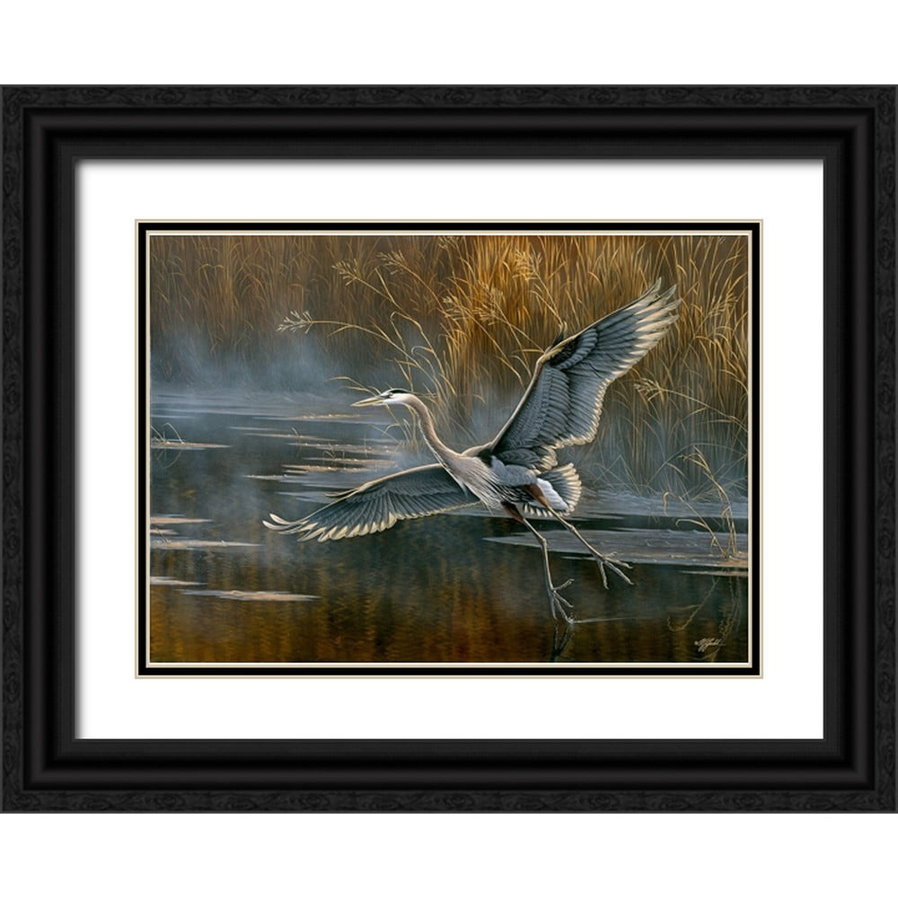 Goebel, Wilhelm 18x14 Black Ornate Wood Framed with Double Matting ...