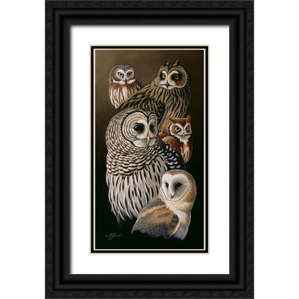 Goebel, Wilhelm 19x32 Black Ornate Wood Framed with Double Matting ...