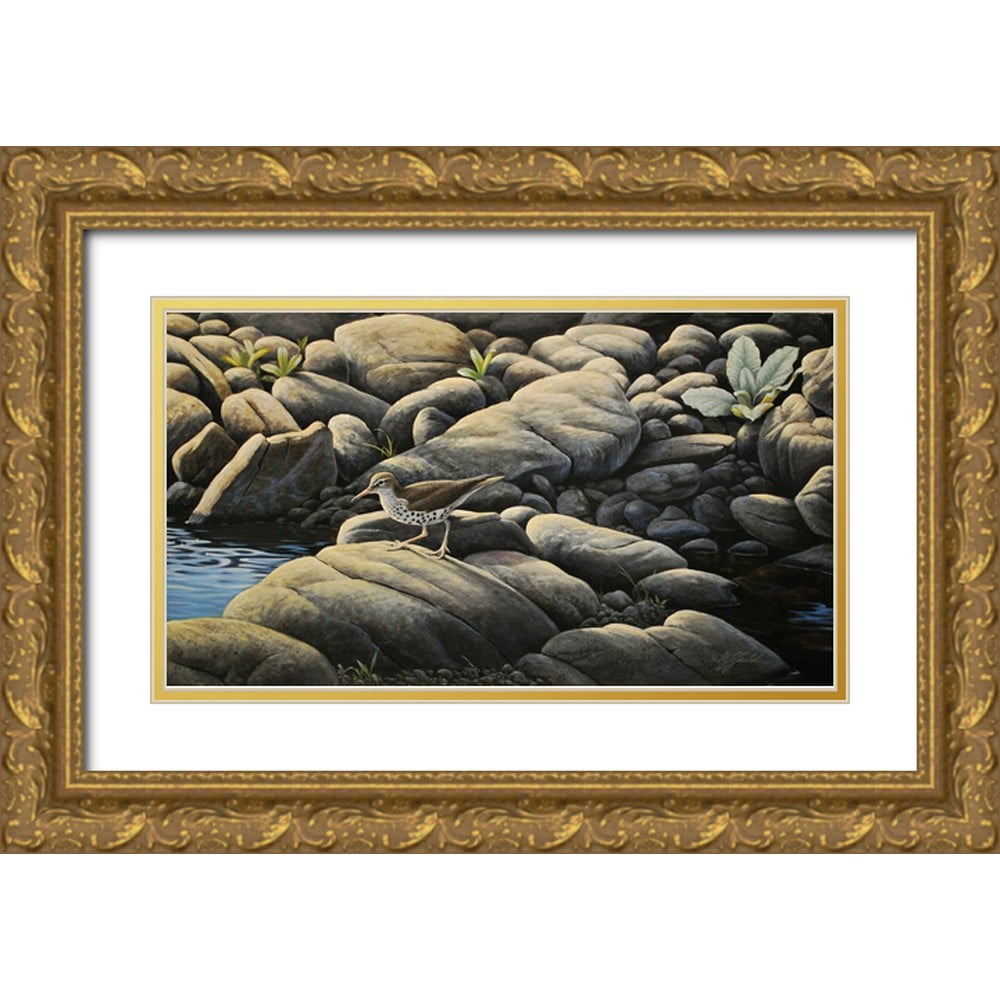 Goebel, Wilhelm 24x15 Gold Ornate Wood Framed with Double Matting ...
