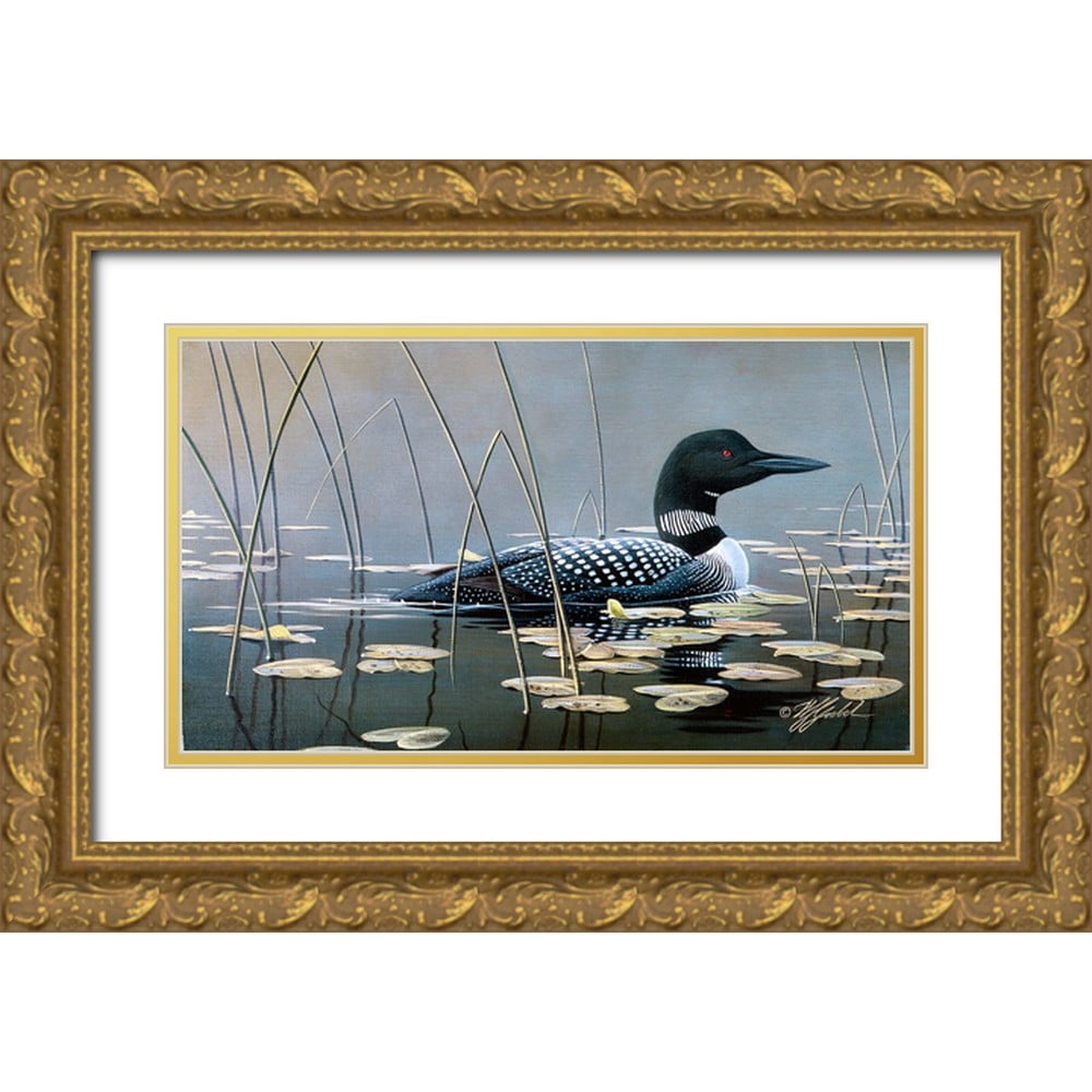 Goebel, Wilhelm 24x15 Gold Ornate Wood Framed with Double Matting ...