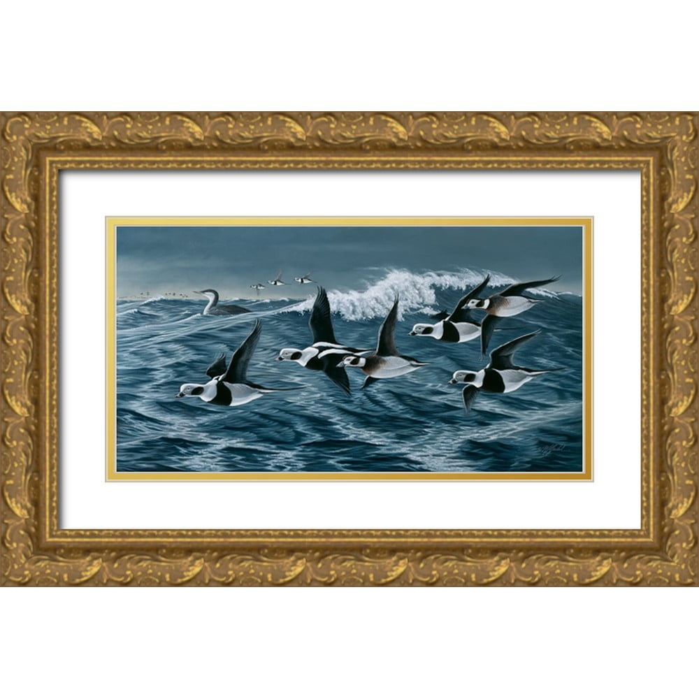 Goebel, Wilhelm 24x15 Gold Ornate Wood Framed with Double Matting ...